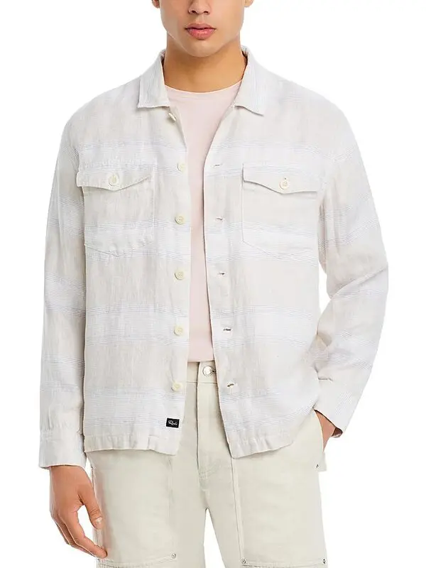 Rails Kerouac Printed Jacket - Wicker Graphite Stripe