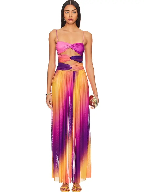 Agua Bendita X Meeg Maxi Dress - Multi Ombre