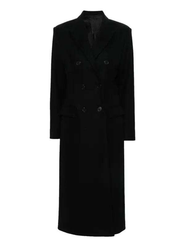 MODES GARMENTS Double-breasted Wool Coat - Black