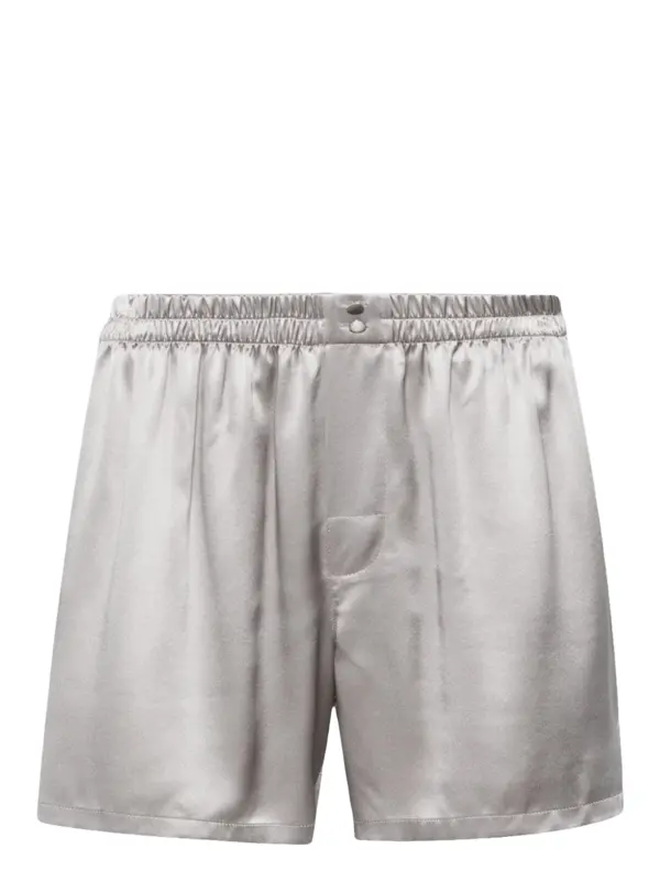 Dolce & Gabbana Silk Shorts - Silver