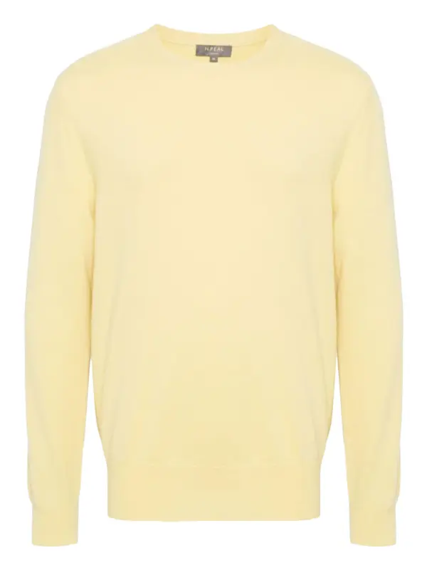 N.peal Oxford Organic Cashmere Jumper - Yellow