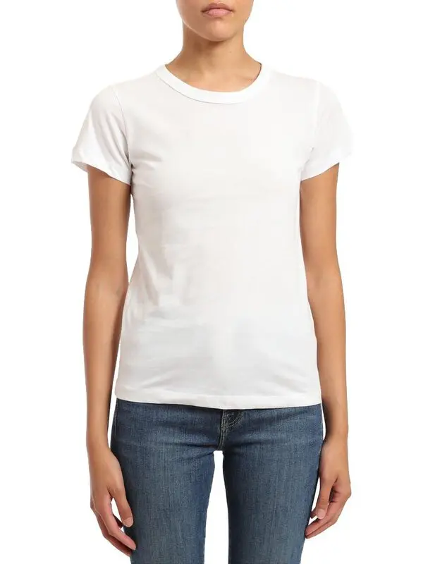 MAVI Slim Fit Cotton Slub T-shirt - White