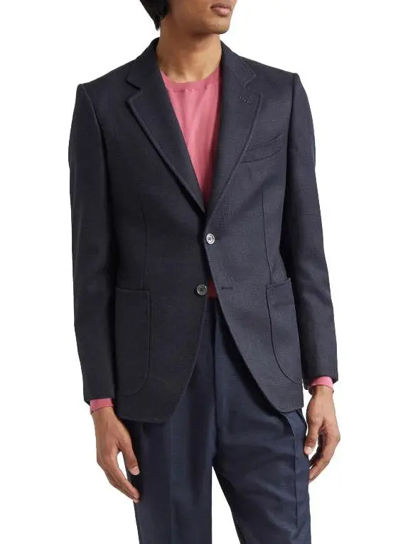 TOM FORD O'connor Grand Hopsack Sport Coat - Navy