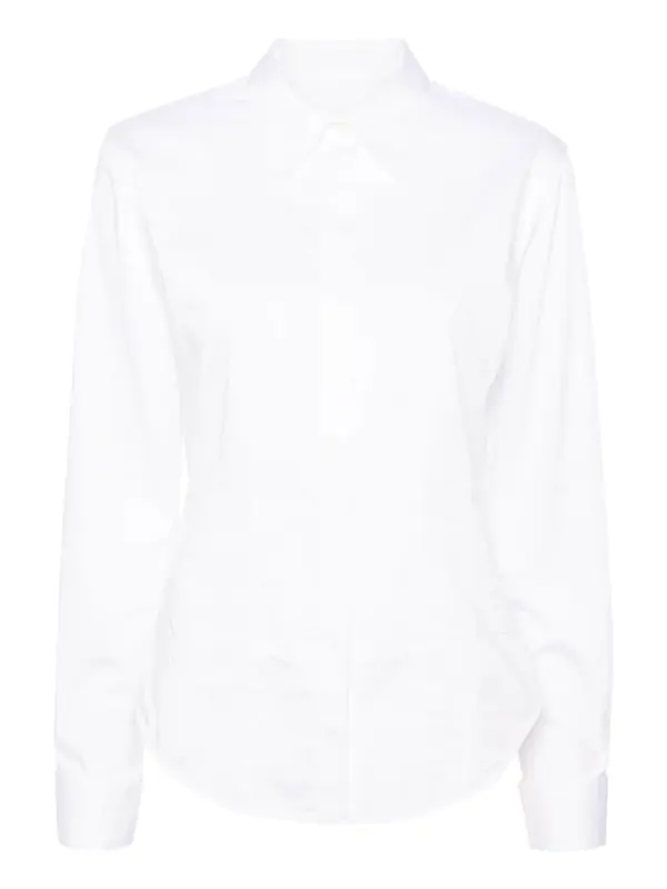 Helmut Lang Classic-collar Poplin Shirt - White