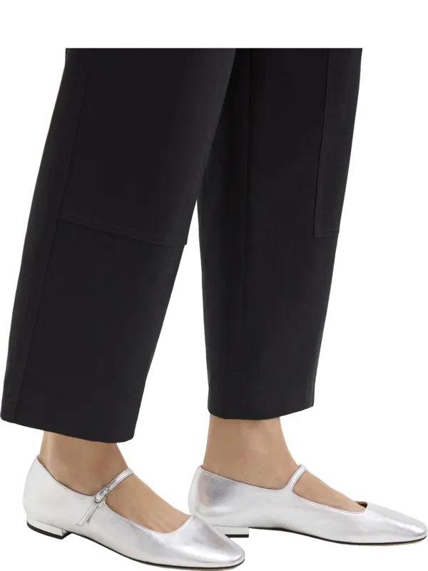 Theory Mary Jane Ballerina Flats - Silver