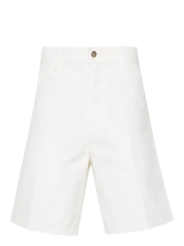 Carhartt Work In Progress Double Knee Cotton Shorts - White