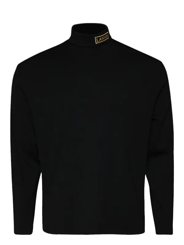 LANVIN X Future Logo-appliqué Cotton Jumper - Black