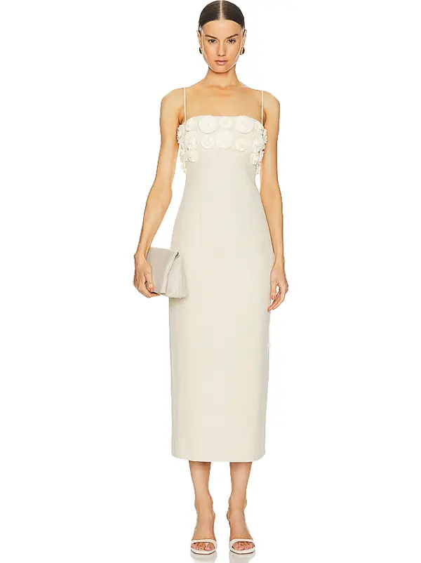 Clea Delilah Dress - Macadamia