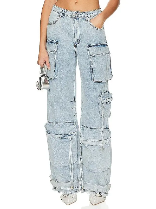 Steve Madden Duo Cargo Pant - Light Blue