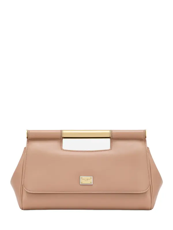 Dolce & Gabbana Medium Sicily Clutch - Beige