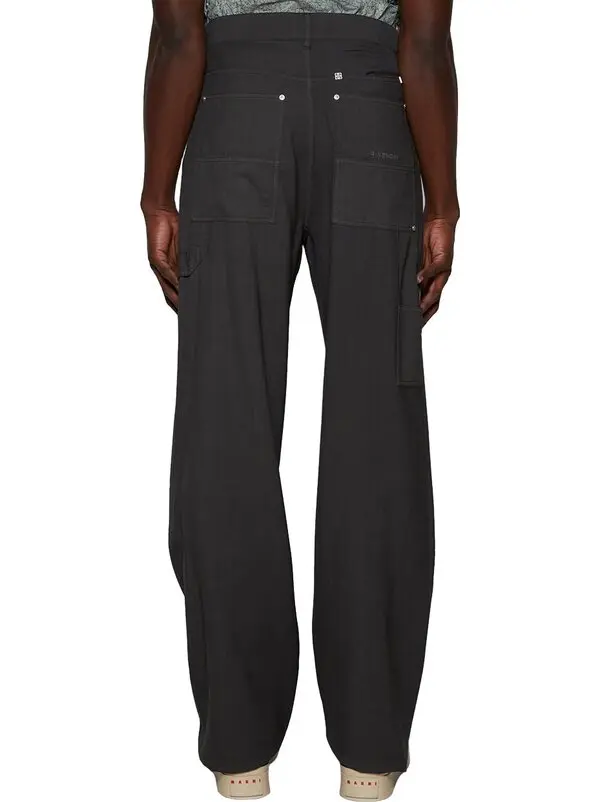Givenchy Studded Carpenter Pants - Medium Grey