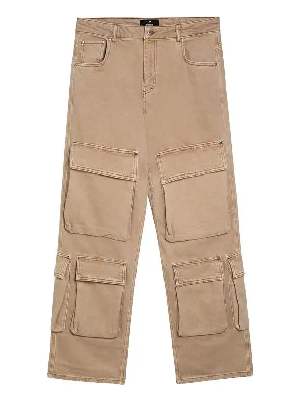 REPRESENT R3ca Denim Cargo Trousers - Grey