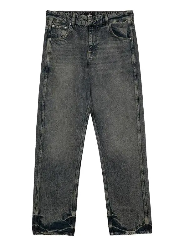 REPRESENT Washed-effect Cotton Denim Jeans - Blue
