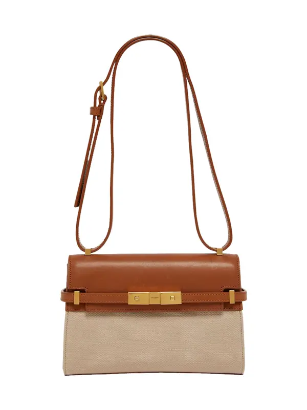 Saint Laurent Manhattan Mini Shoulder Bag - Desert/dust Brick