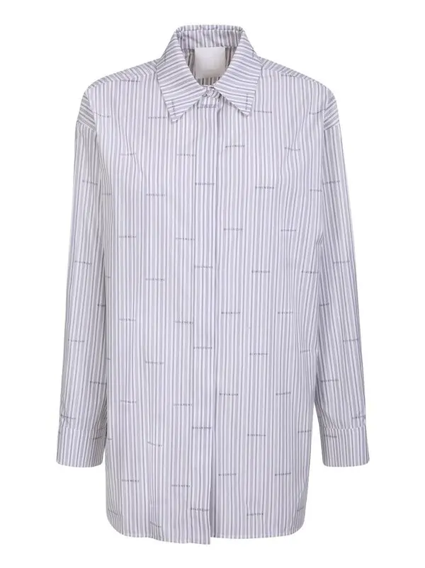 Givenchy Shirt In Jacquard - Grey