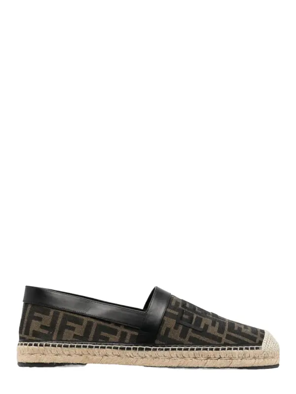 Fendi Ff Monogram Espadrilles - Brown