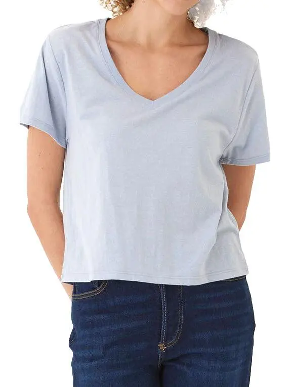 THREADS 4 THOUGHT Ada V-neck T-shirt - Sea Mist