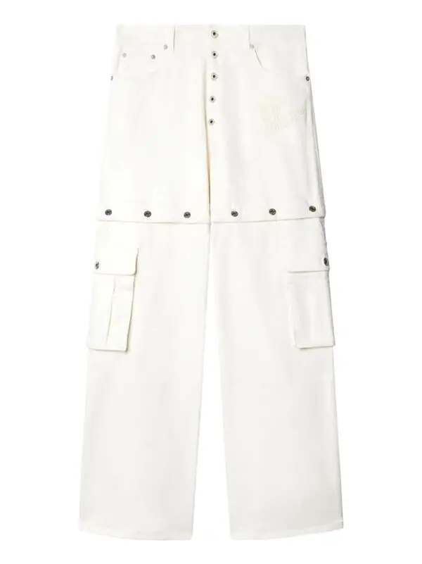 Off-White 90slogo Butt Super Baggy Jean - White
