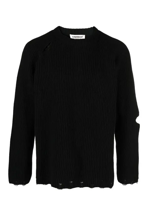 A PAPER KID Sweater - Black