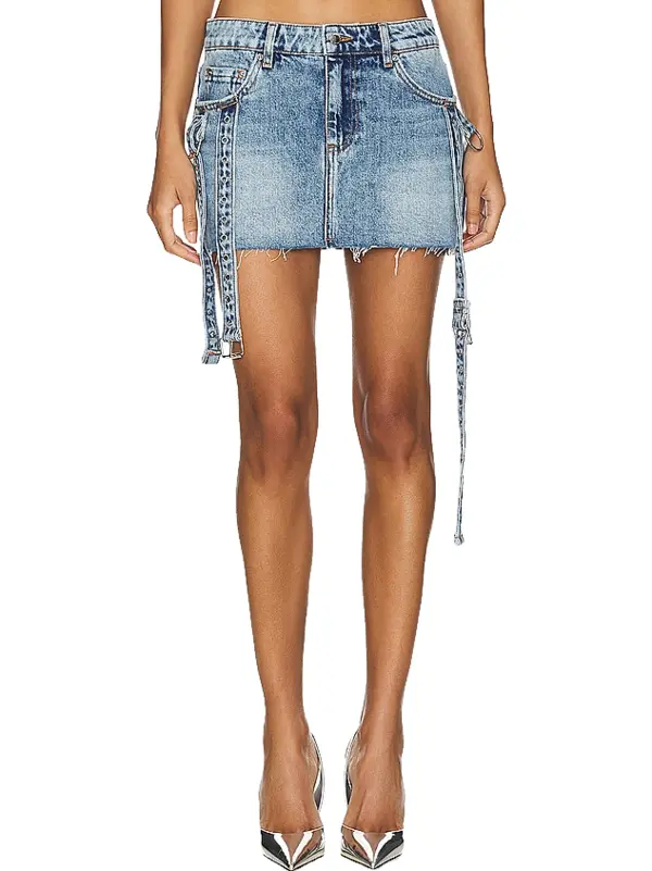 Retrofete Sherona Denim Mini Skirt - Oasis