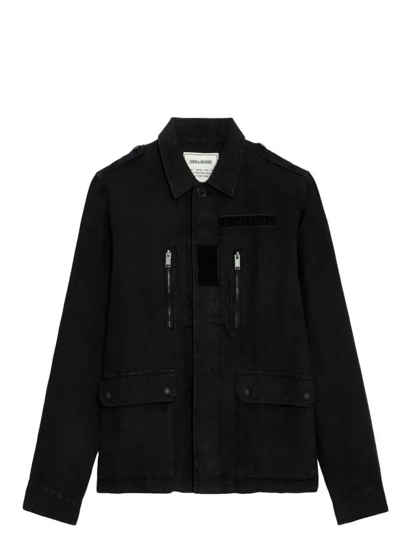 Zadig&Voltaire Kido Linen Jacket - Black