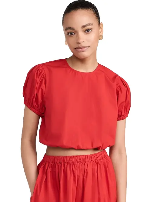 Playa Lucila Crew Top - Red