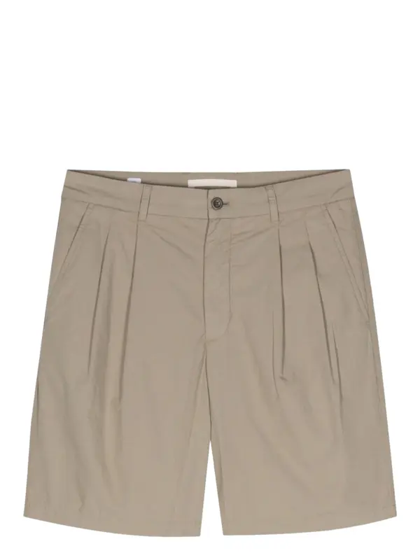 Norse Projects Poplin Cotton Bermuda Shorts - Green