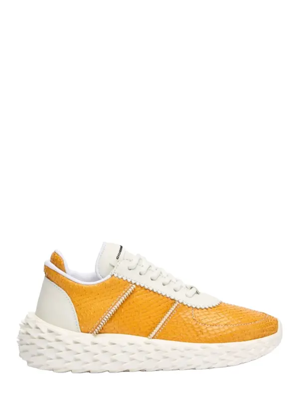 GIUSEPPE ZANOTTI Urchin Leather Sneakers - Yellow