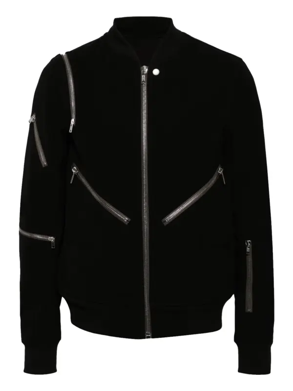 Rick Owens Zip-detailed Bomber Jacket - Black