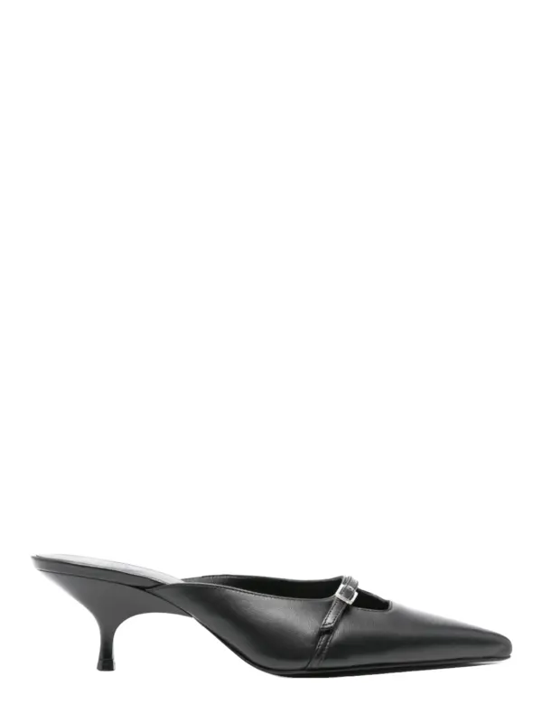 GIABORGHINI Margot 50mm Mules - Black