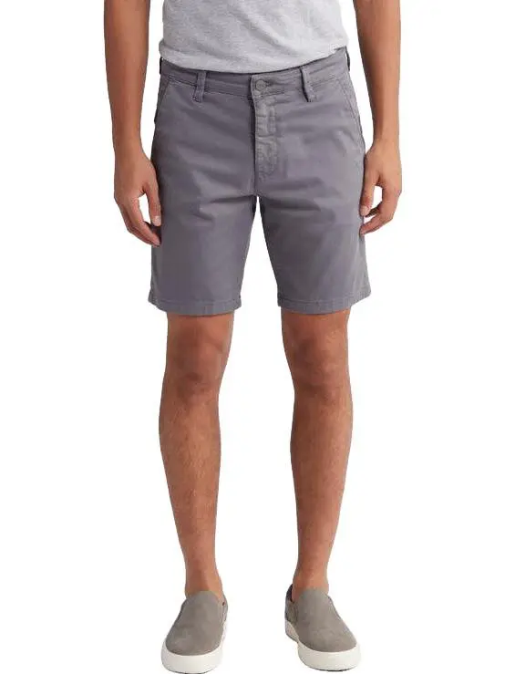 34 Heritage Arizona Flat Front Stretch Cotton Blend Shorts - Stormy Coolmax
