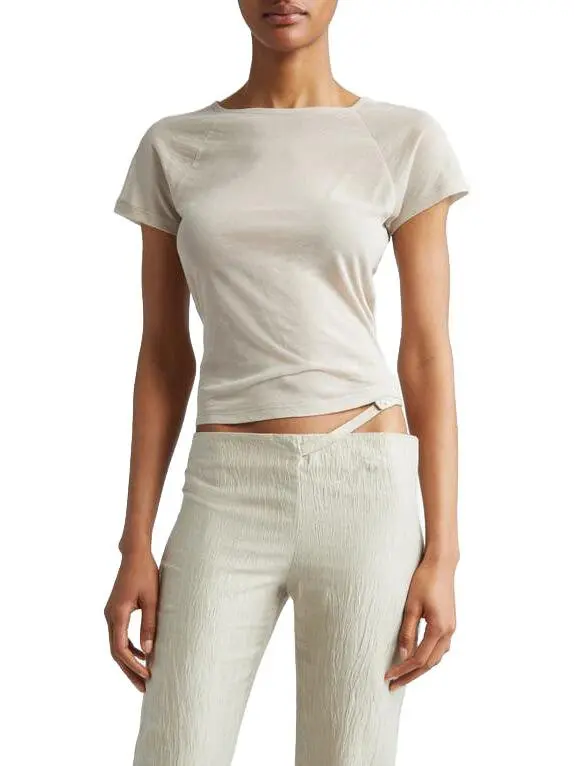 Paloma Wool Omu Raglan Sleeve T-shirt - Beige