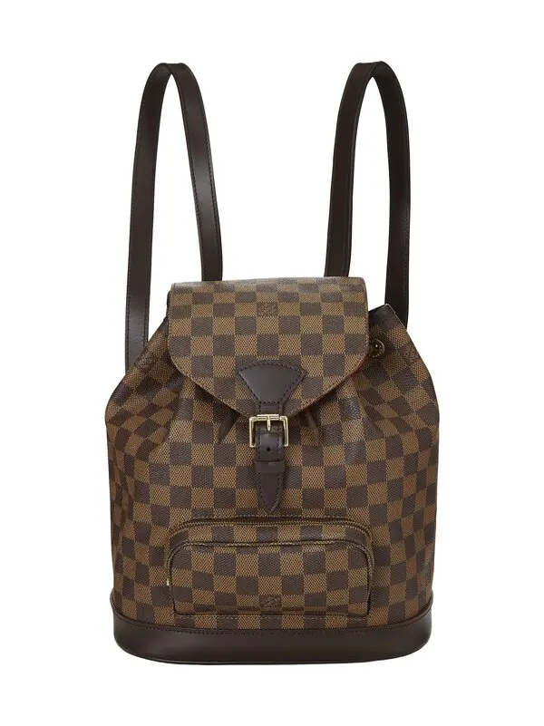 LOUIS VUITTON Damier Ebene Montsouris Mm Backpack - Brown