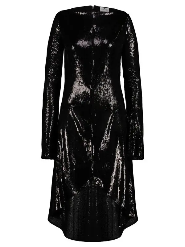 COURREGES Ellipse Glitter Dress - Black