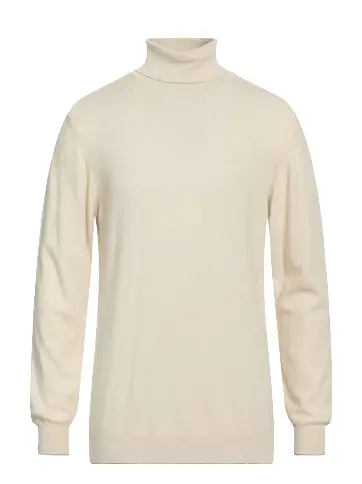 BERNA Turtleneck Knit Top - White