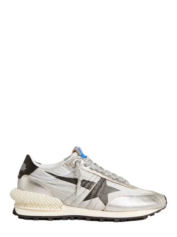 Golden Goose Star-print Sneakers - Silver