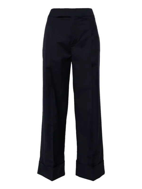 SA SU PHI High-rise Wool Trousers - Blue
