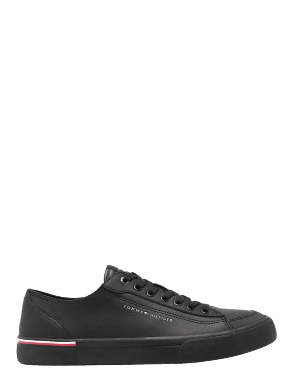 Tommy Hilfiger Logo-print Sneakers - Black