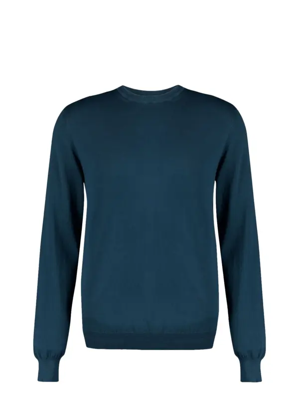 Boglioli Crew-neck Cotton Jumper - Blue