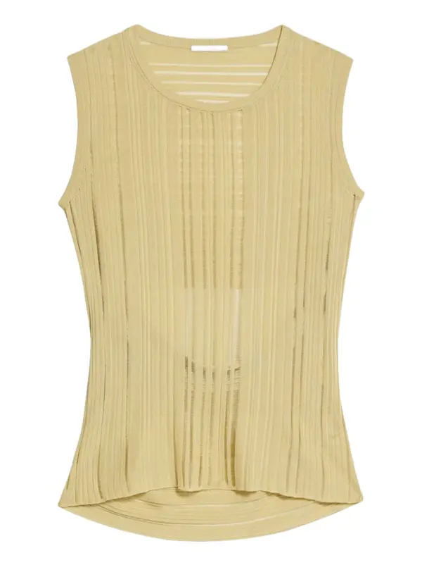 Helmut Lang Sleeveless Open-back Top - Butter
