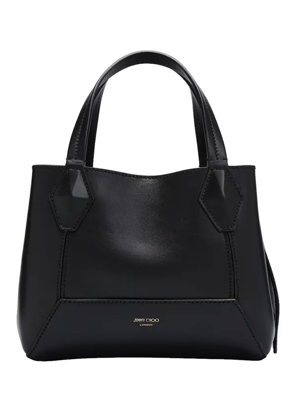 JIMMY CHOO Small Leather Tote Bag - Black