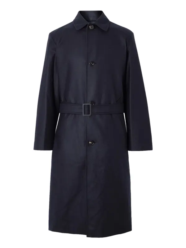 Loro Piana Reversible Virgin Wool And Cashmere-blend Coat - Blue