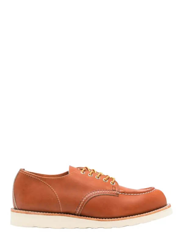 Red Wing Leather Moc Derby Shoes - Brown