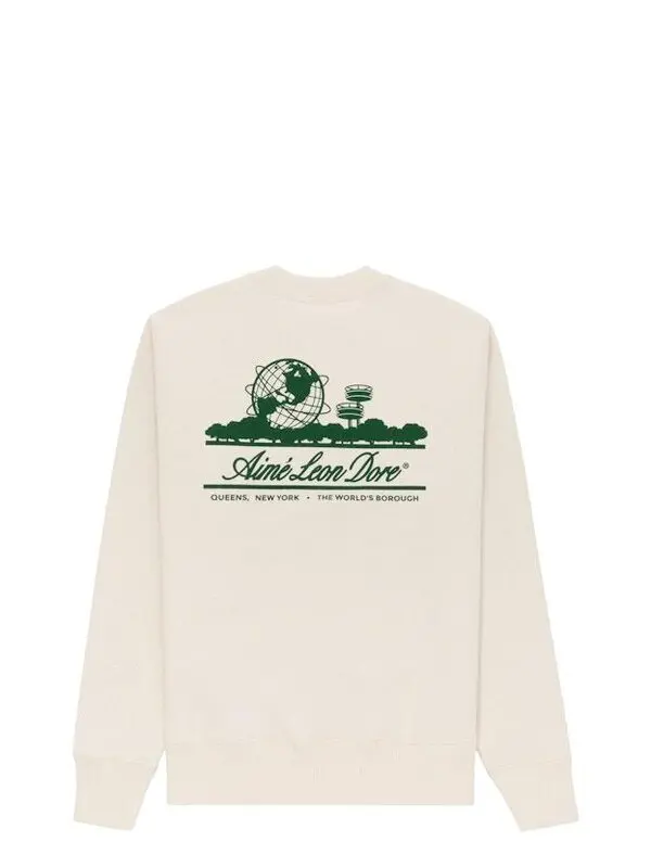 Aimé Leon Dore Unisphere Crewneck Sweatshirt - Cream