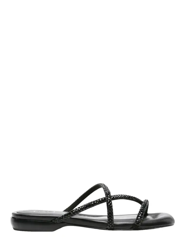 Ash Rubis Crystal-embellished Slides - Black