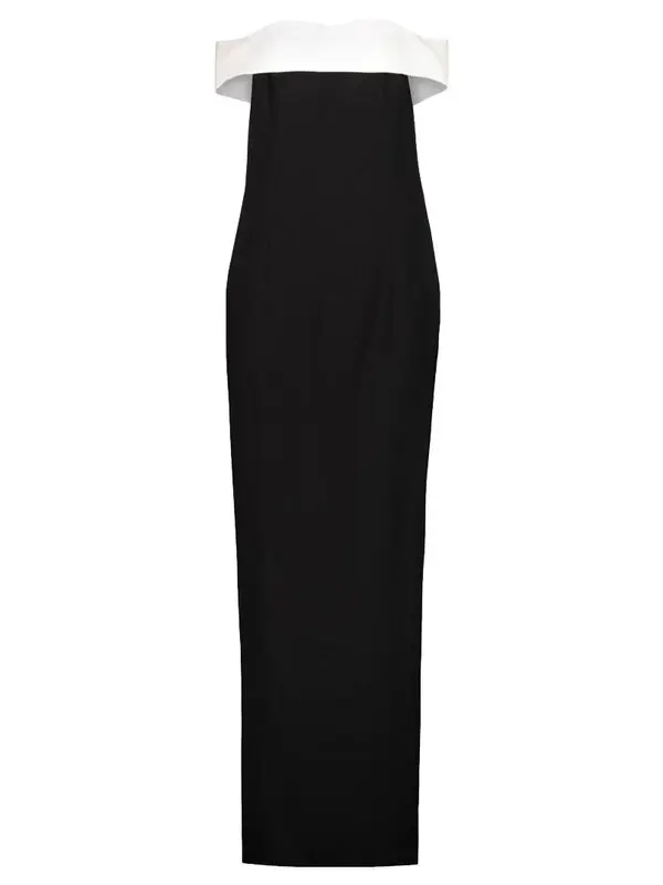 MONOT Off-shoulder Column Dress - Black