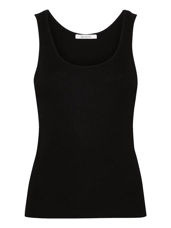 Gauchere Tank Top - Black