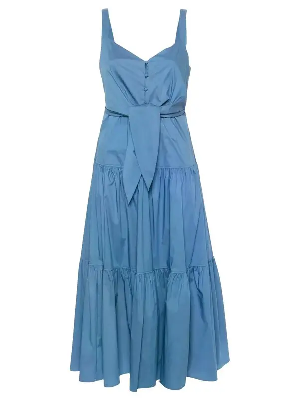 Ralph Lauren Sleeveless Tiered Maxi Dress - Blue