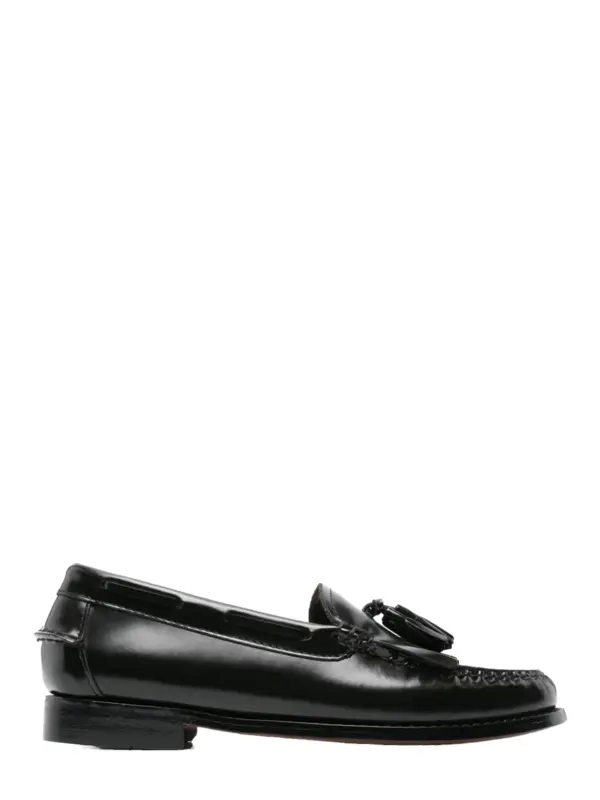 G.H. BASS & CO. Weejuns Esther Kiltie Leather Loafers - Black
