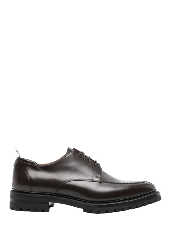 Thom Browne Leather Derby Shoes - Brown